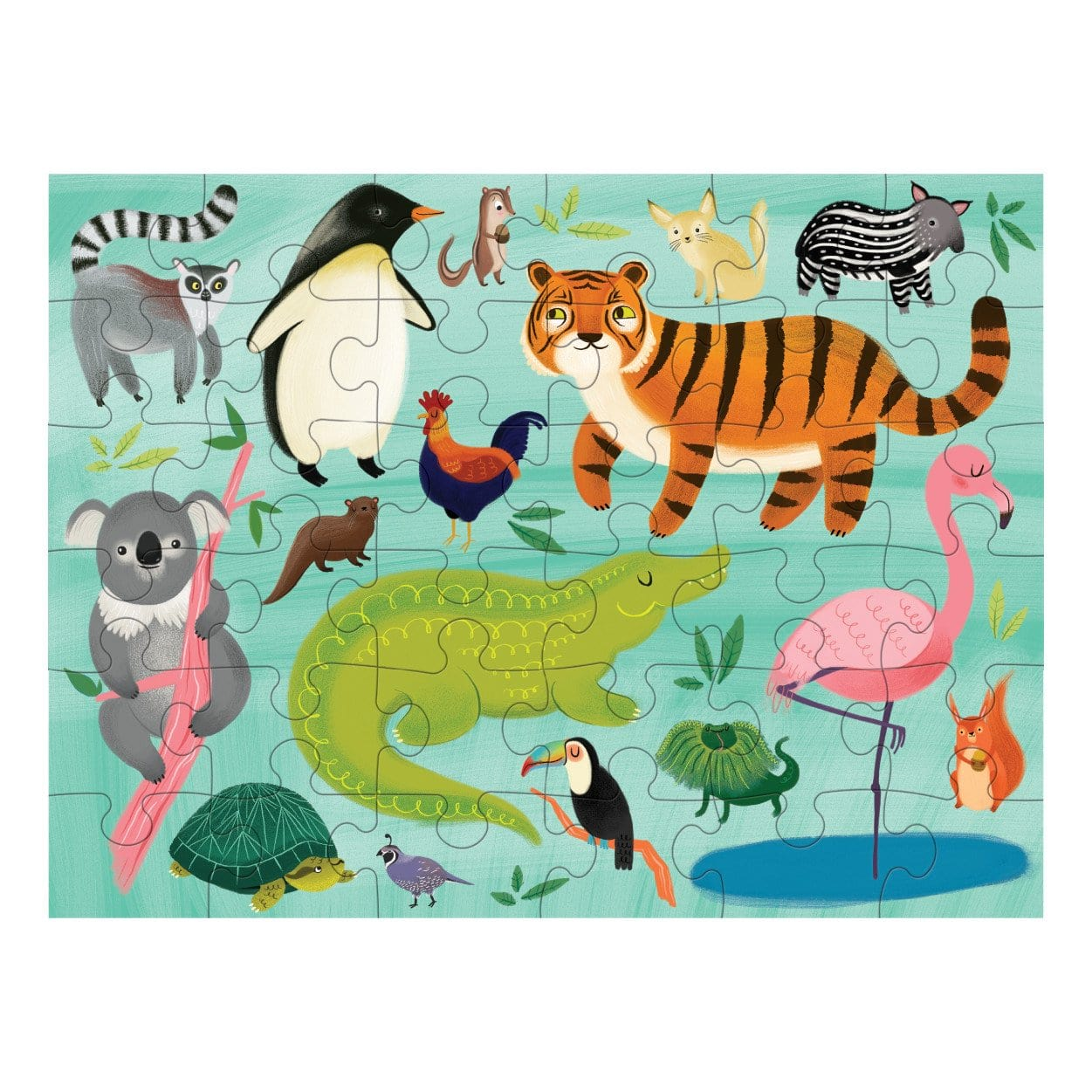Mud Puppy Puzzle to Go - Animals of the World