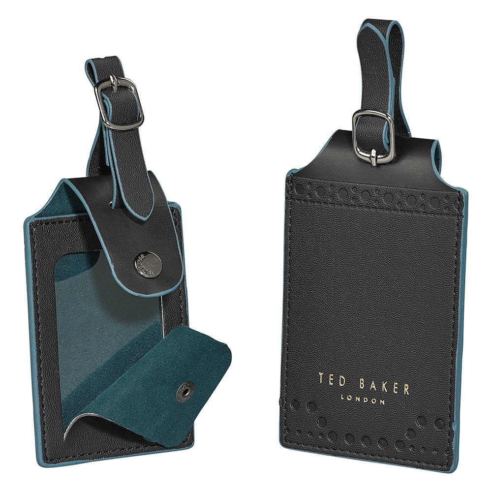 Ted Baker Luggage Tags Set of Two Black