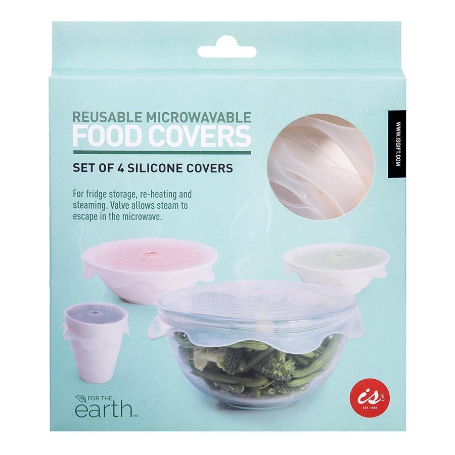 IS Gift Reusable Microwave Food Covers (Set of 4)