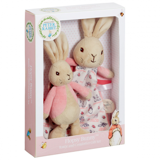 Flopsy Rattle & Comfort Blanket Gift Set