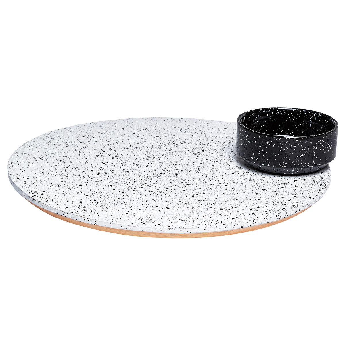 DOIY Eclipse Rotating Platter with Bowl