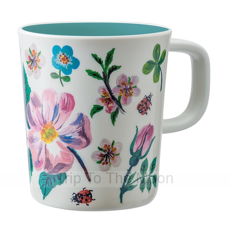 Petit Jour Nathalie Lete Melamine Mug Blue Garden