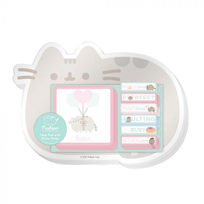 Pusheen Simply Pusheen Desk Pad with Sticky Notes